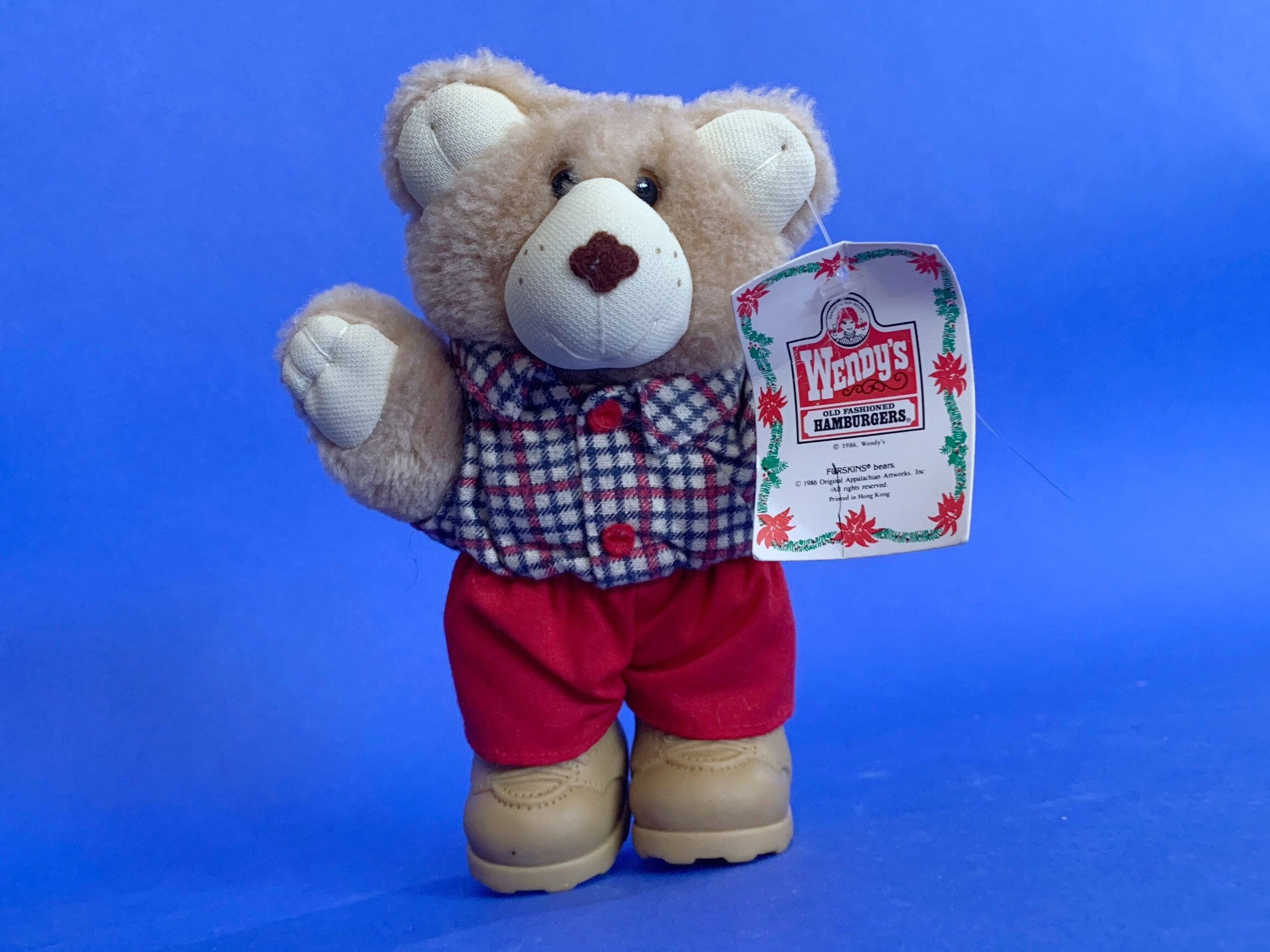 VTG 1986 Furskins Teddy Bear Wendys Toy NWT Plush Toy Plushie | Etsy