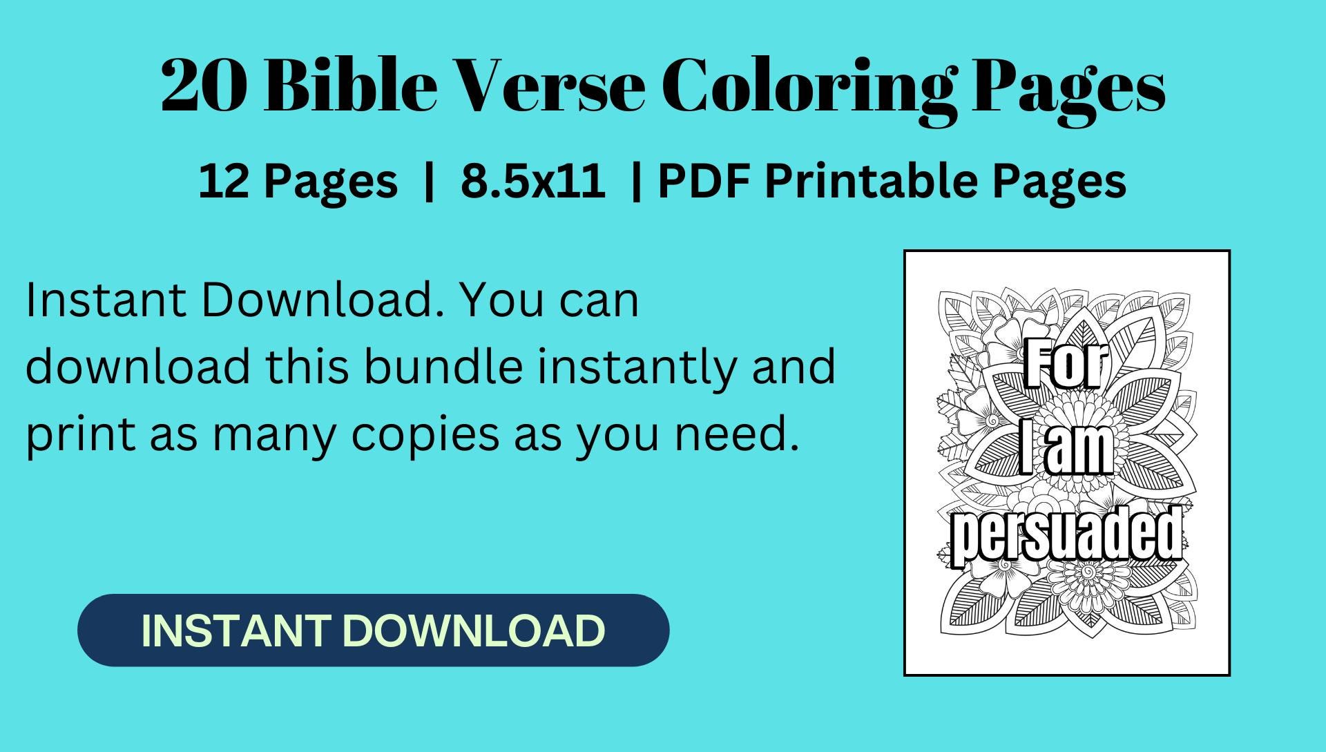 Bible Verse Coloring Pages | 20 Bible Themed Coloring Pages ...