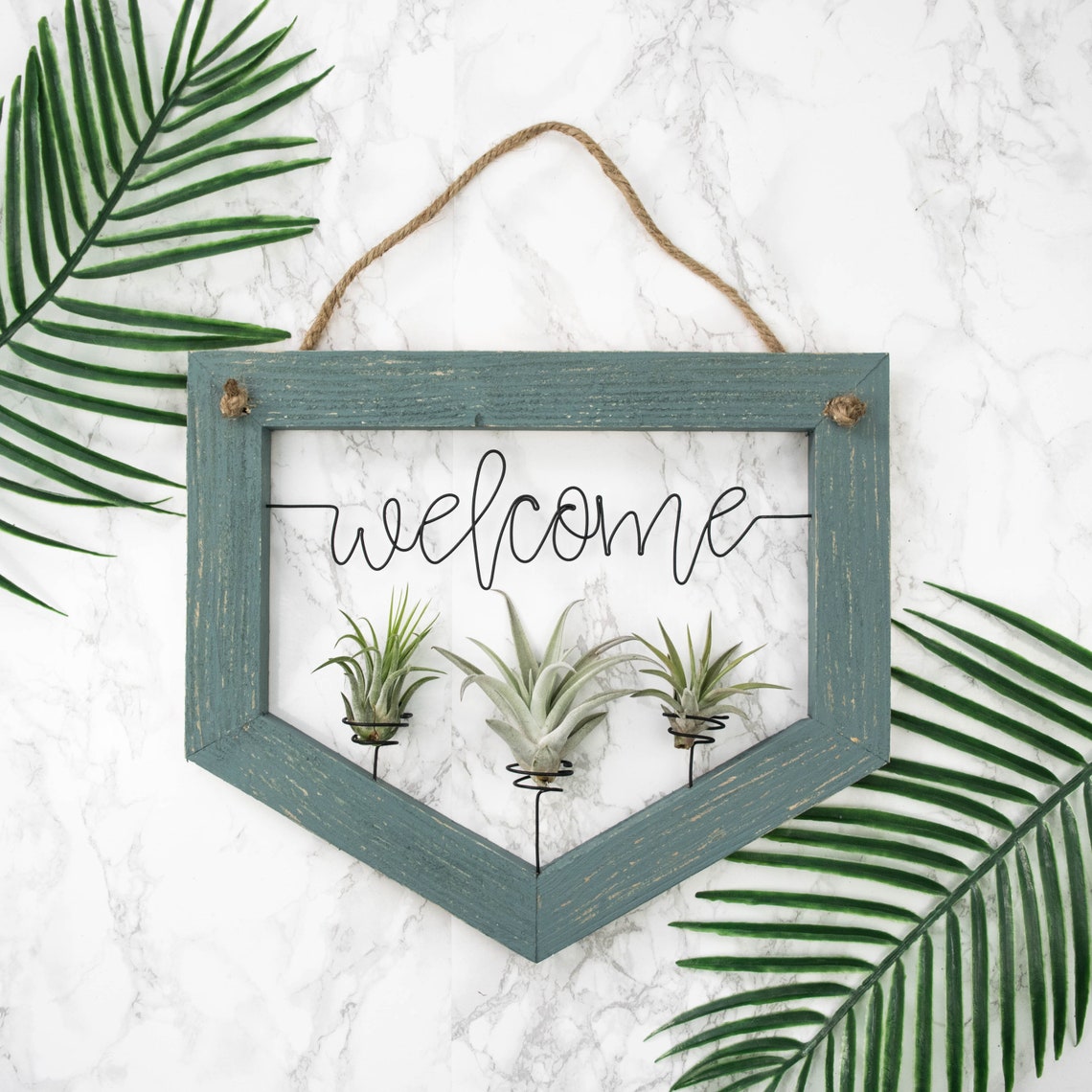 Welcome Planter Sign Modern Wall Planter Farmhouse Wall - Etsy