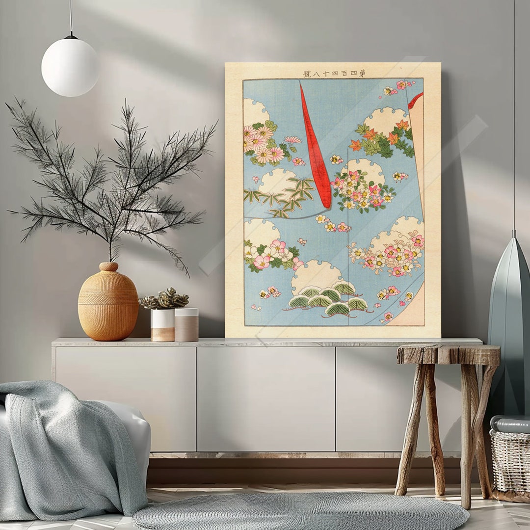 Framed Seikō Ueno's Art Print - Yachigusa - Traditional Japanese Print ...