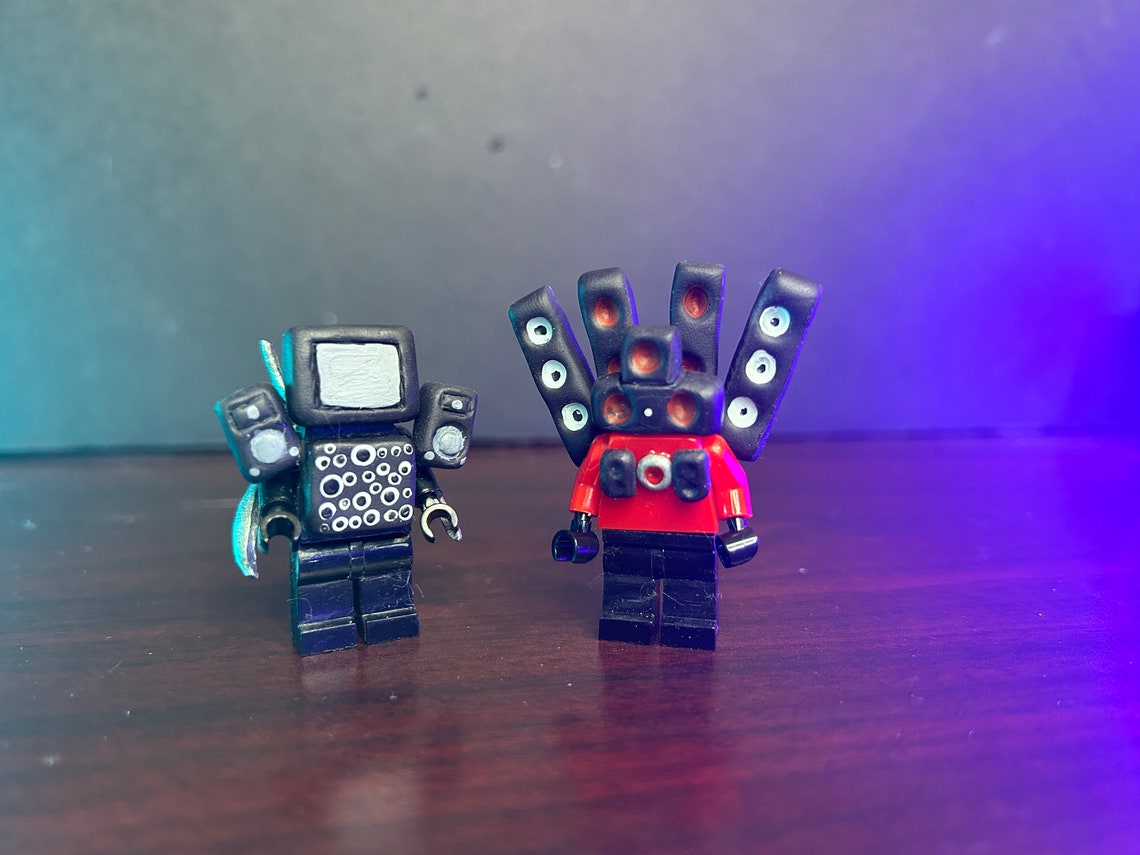 Titan Cinema Man and Titan Speaker Man LEGO Custom Minifig - Etsy