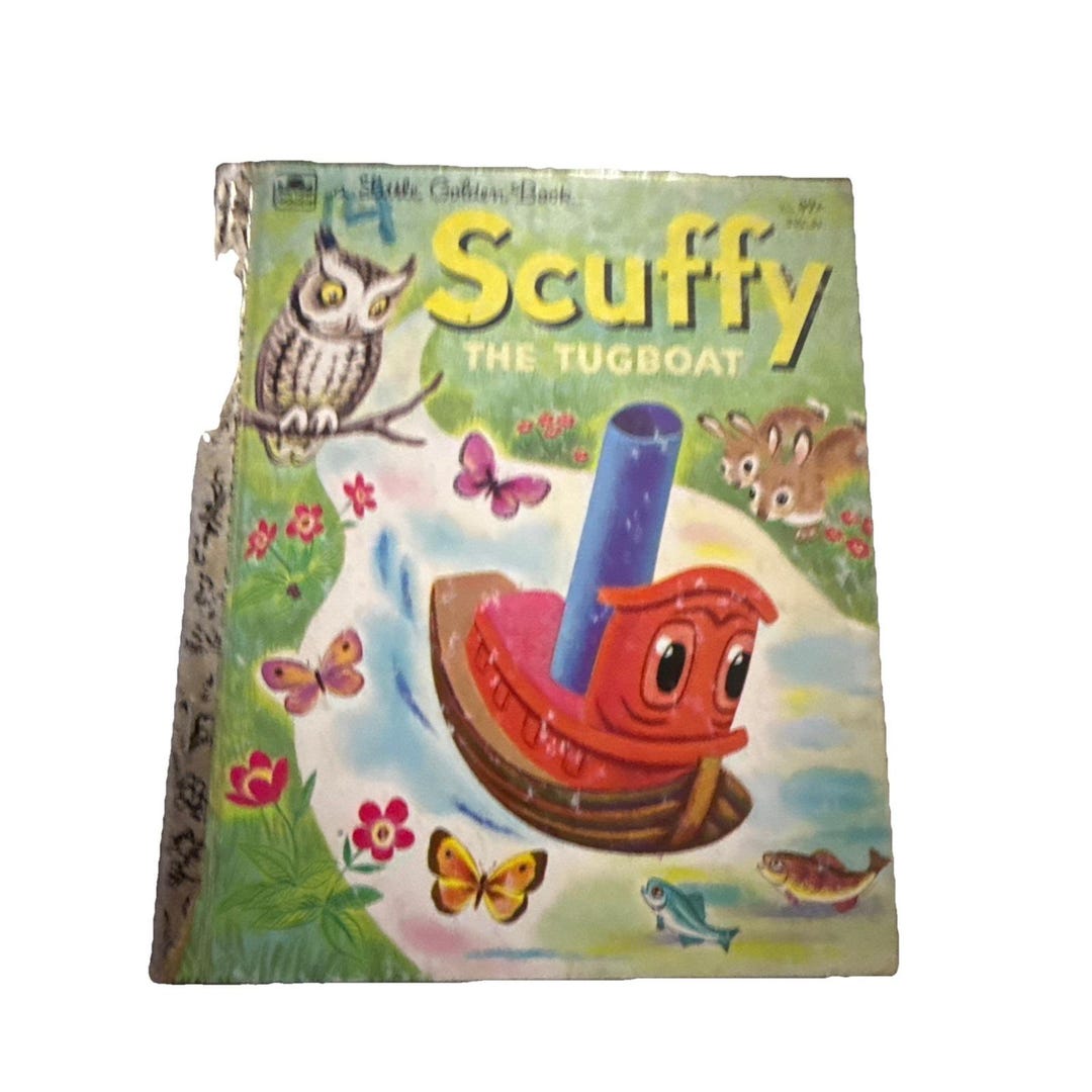 Vintage 1955 a Little Golden Scuffy the Tug Boat Children's Book - Etsy