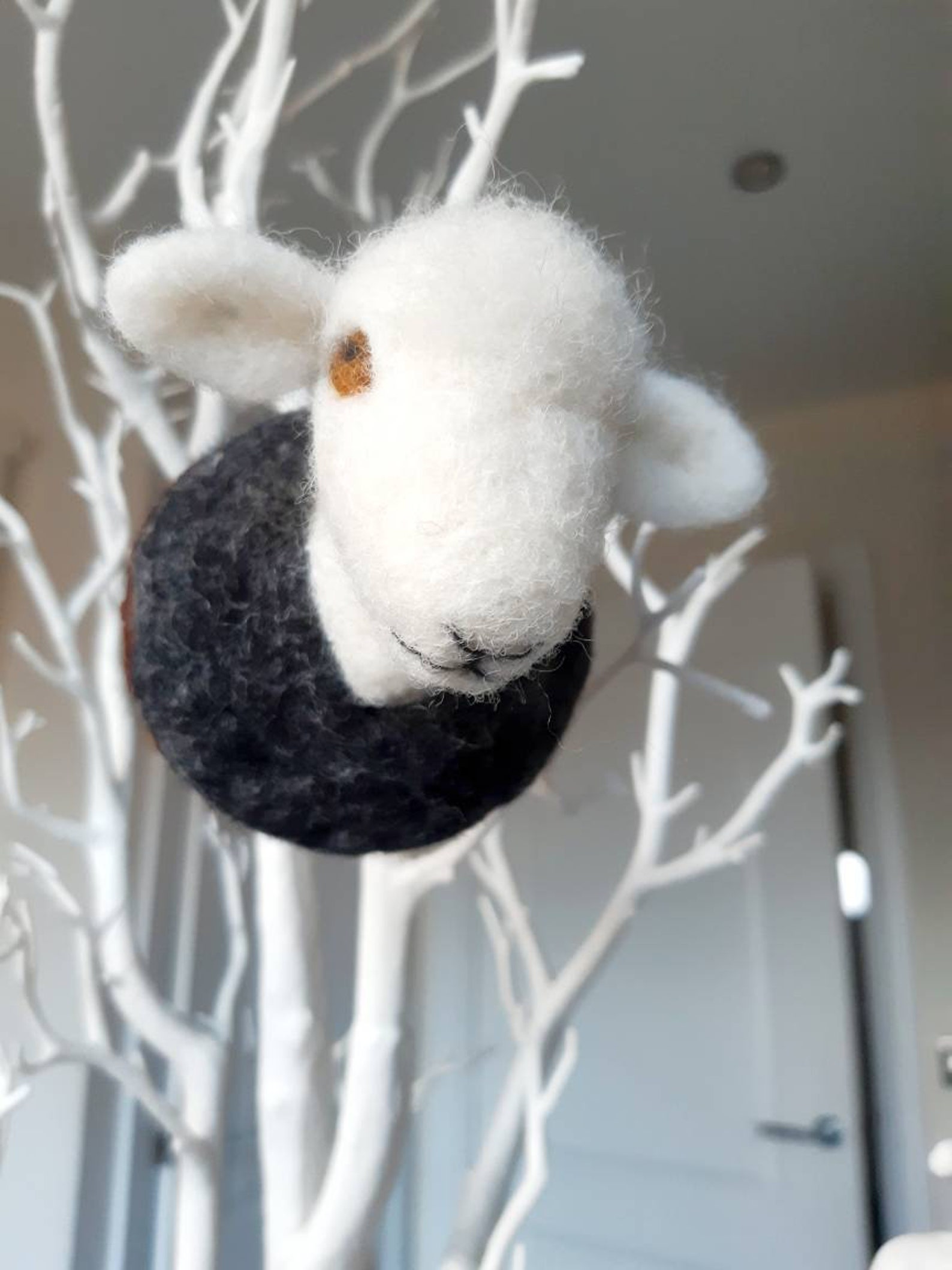 Needle Felted Sheep, Herdwick Style Portrait, Wall Decoration - Etsy