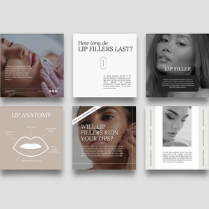 100 Medspa Templates Lip Filler Templates Injector Instagram Templates ...