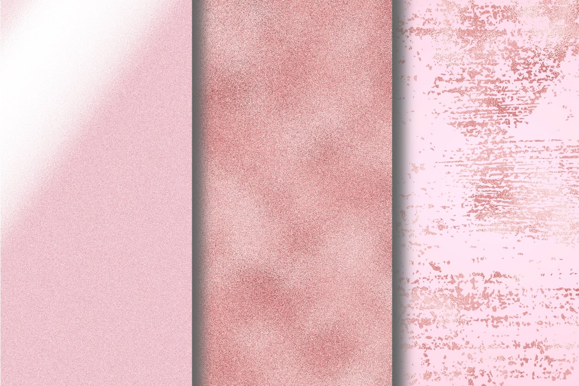 Rose gold Clipart Foil Texture pack Background brush stroke | Etsy