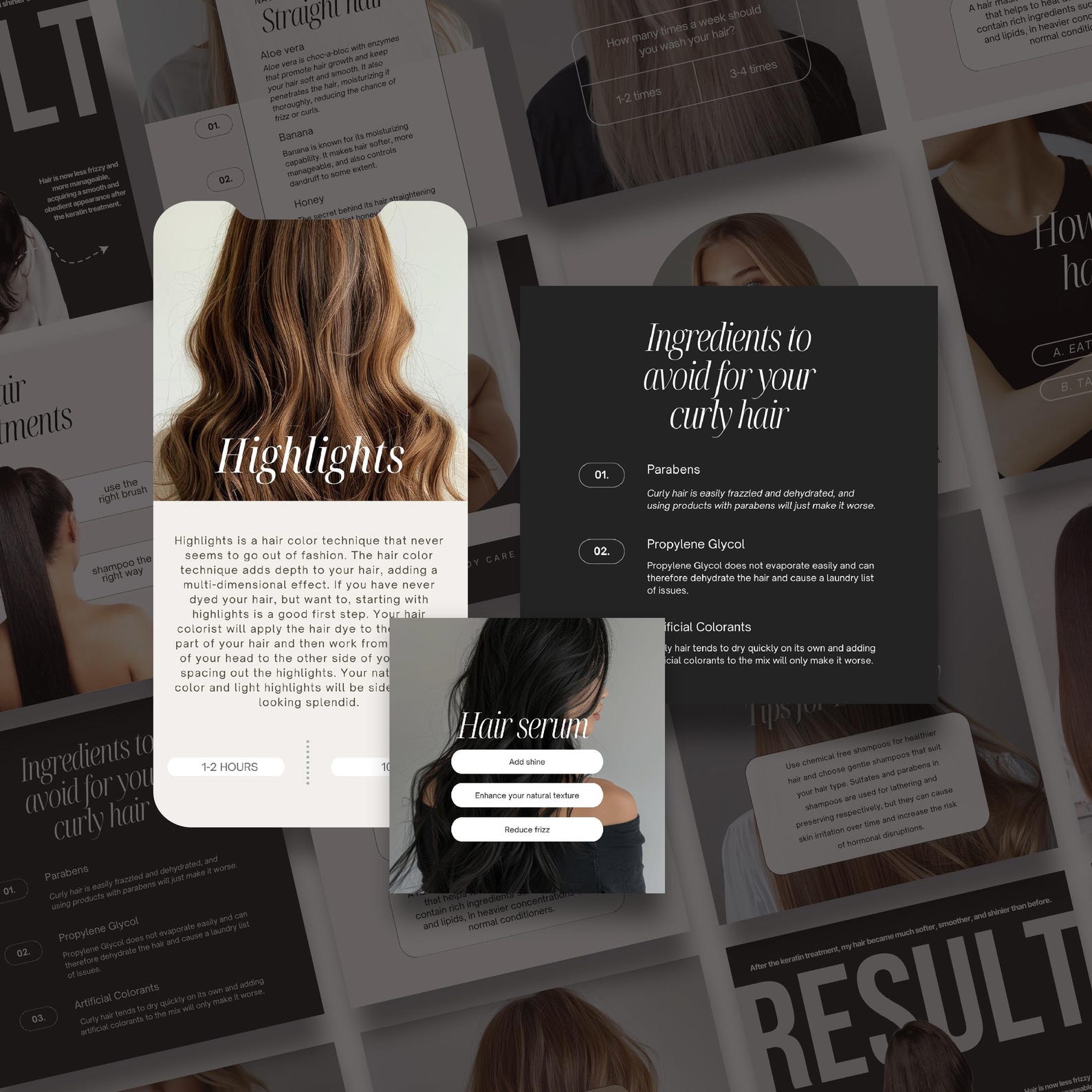 100 Luxury Hair Templates | Hairstylist Hairdresser Posts | Instagram ...