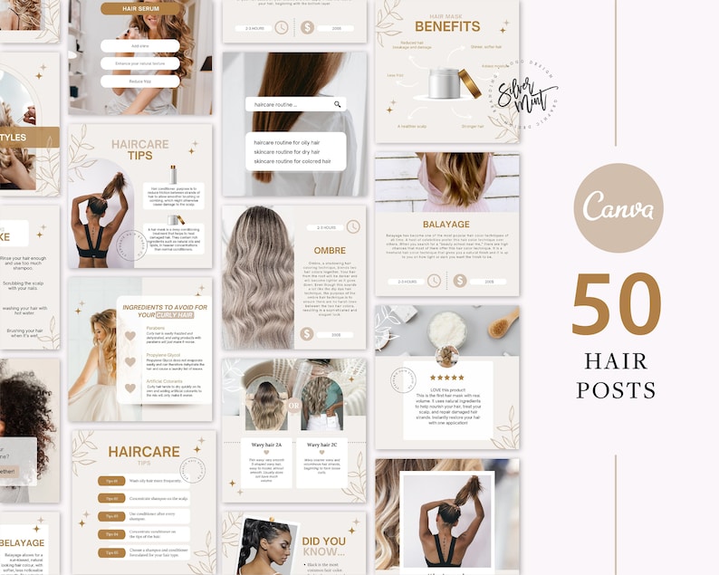 50 Hairdresser Posts Beauty Salon Posts Hair Salon | Etsy