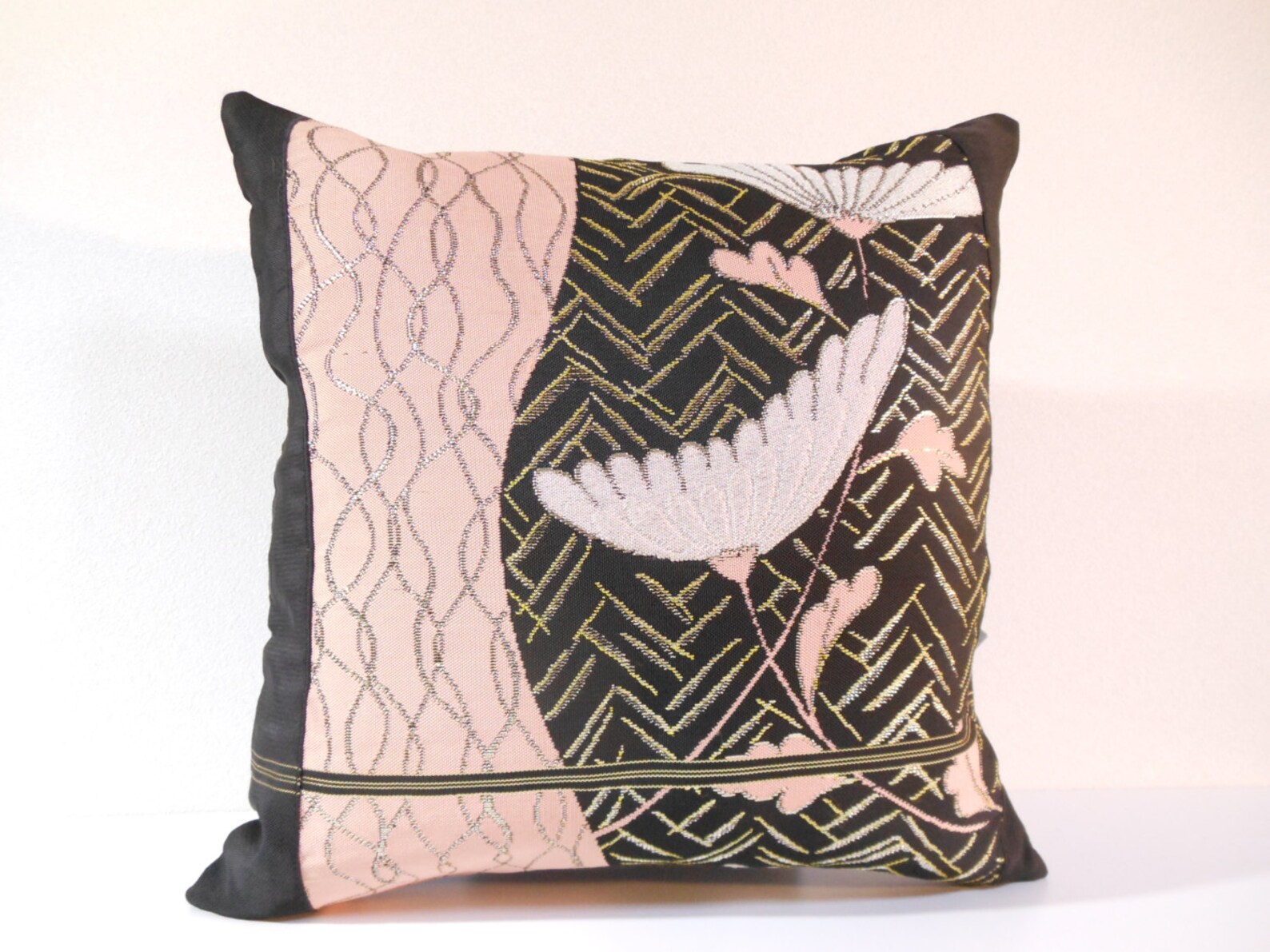 Japanese Silk Kimono Obi Pillow 499 Decorative Pillow - Etsy