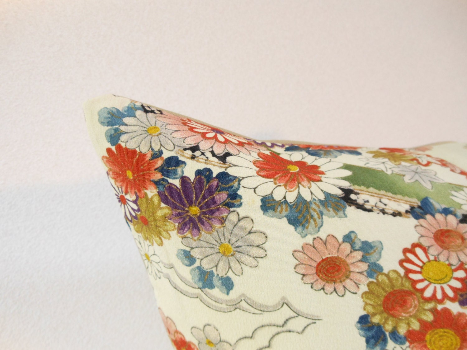 Japanese Kimono Pillow 092 Decorative Pillow 16x16 - Etsy