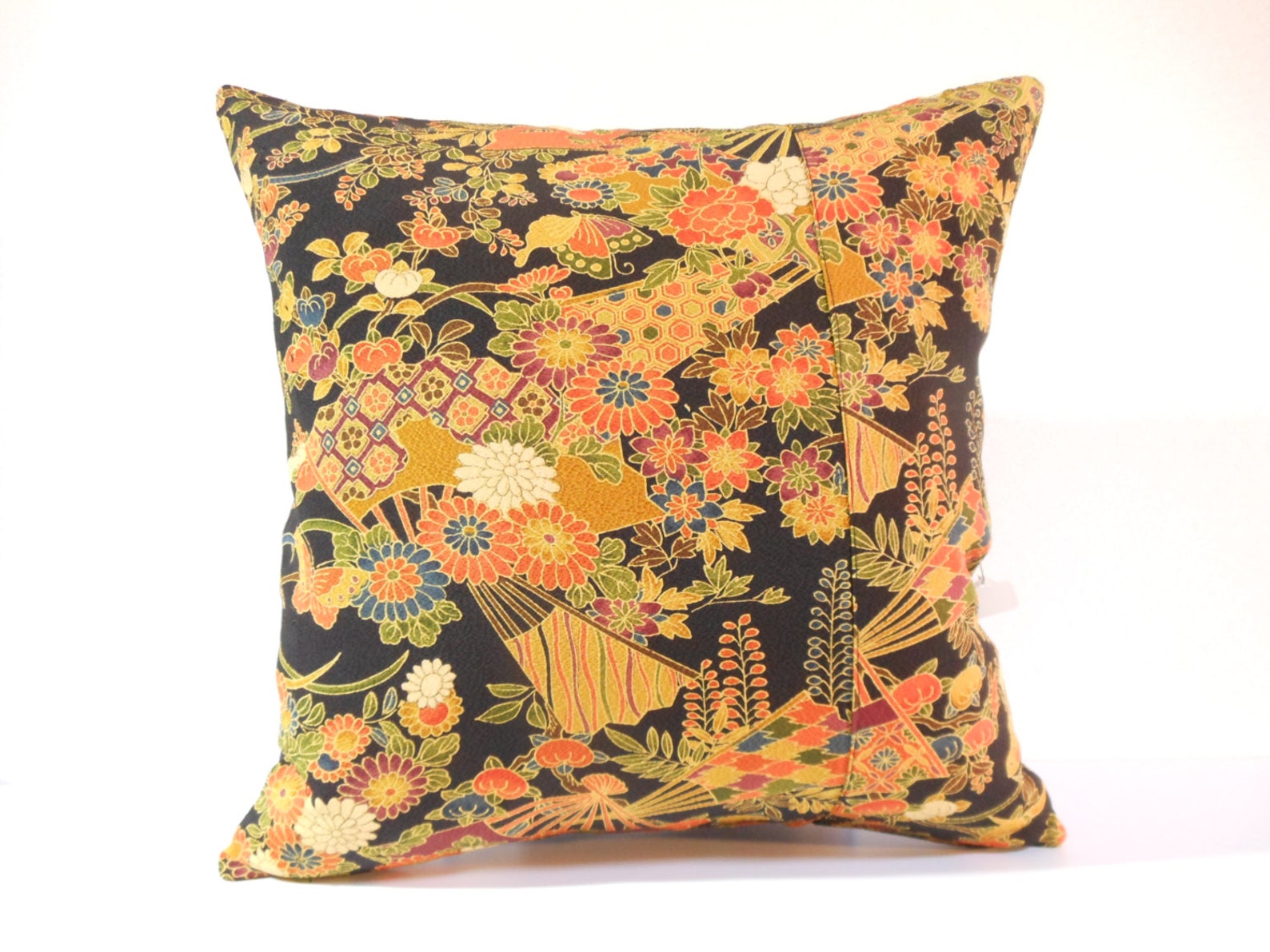 Japanese Kimono Pillow 191 Decorative Pillow 16x16 - Etsy
