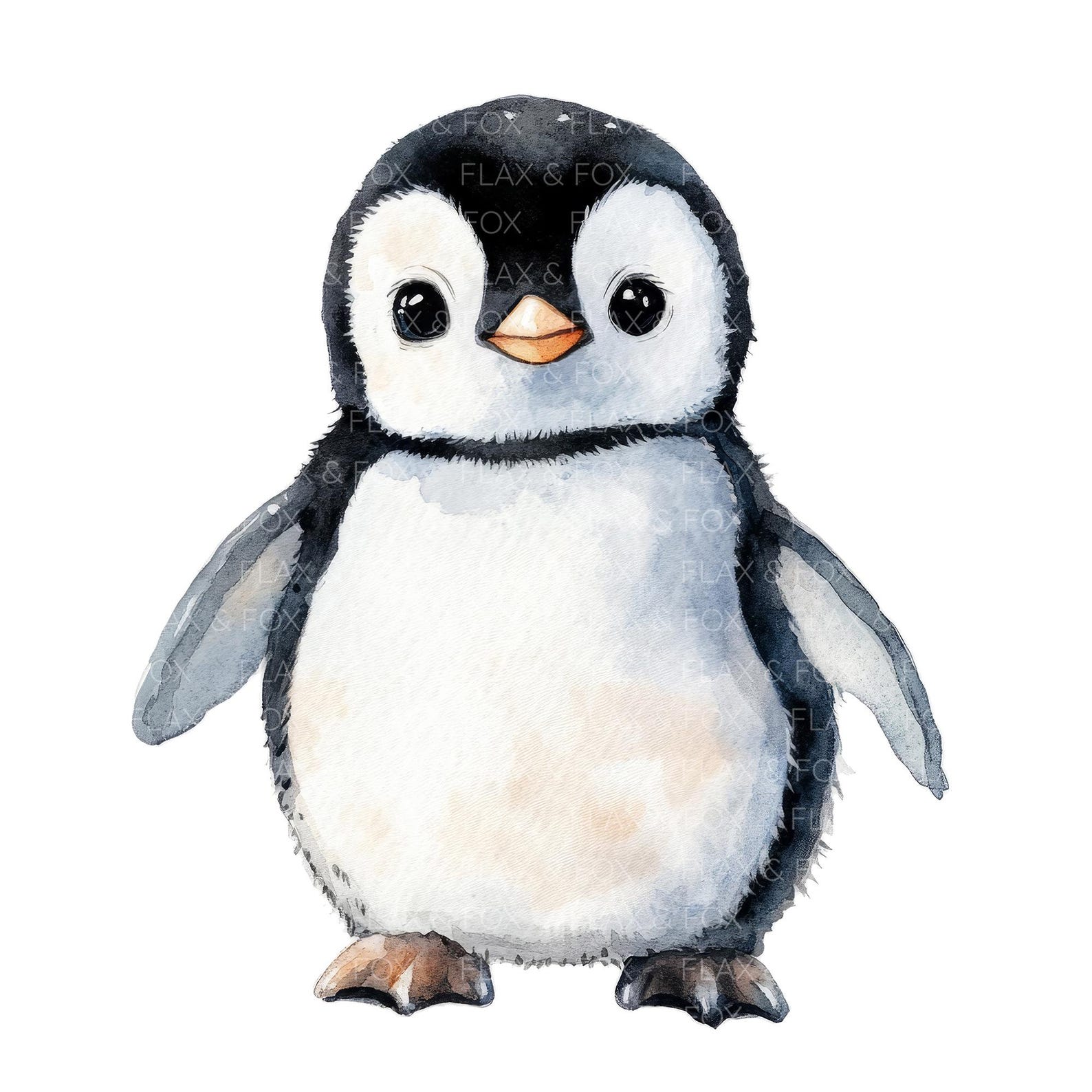 12 Cute Little Penguin Clipart L Baby Penguin L JPG Digital Download L ...