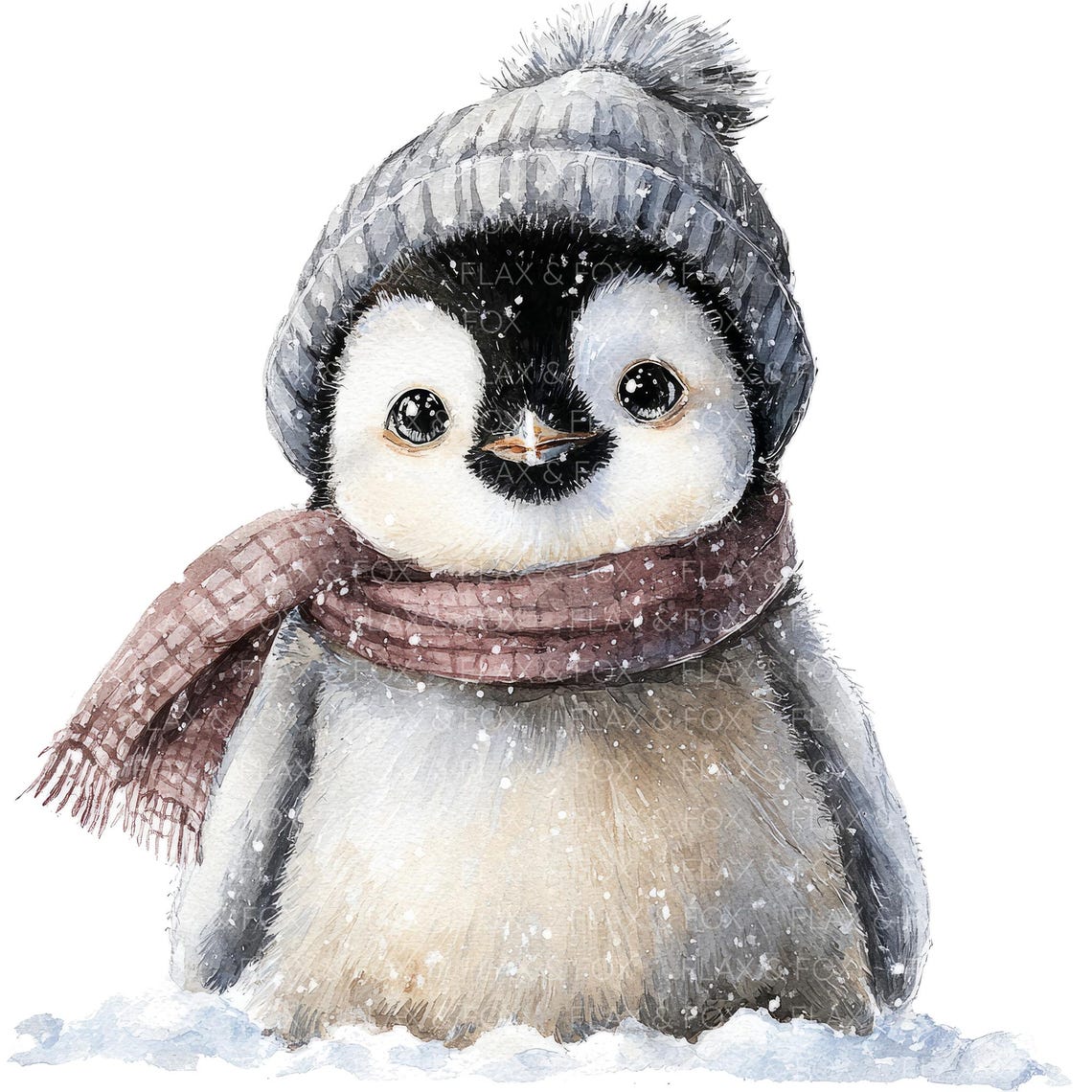 19 Cute Little Penguin Clipart L Baby Penguin L JPG Digital Download L ...