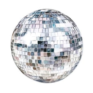 12 Silver Disco Balls Clipart L Retro Party Card Decor L JPG Digital ...