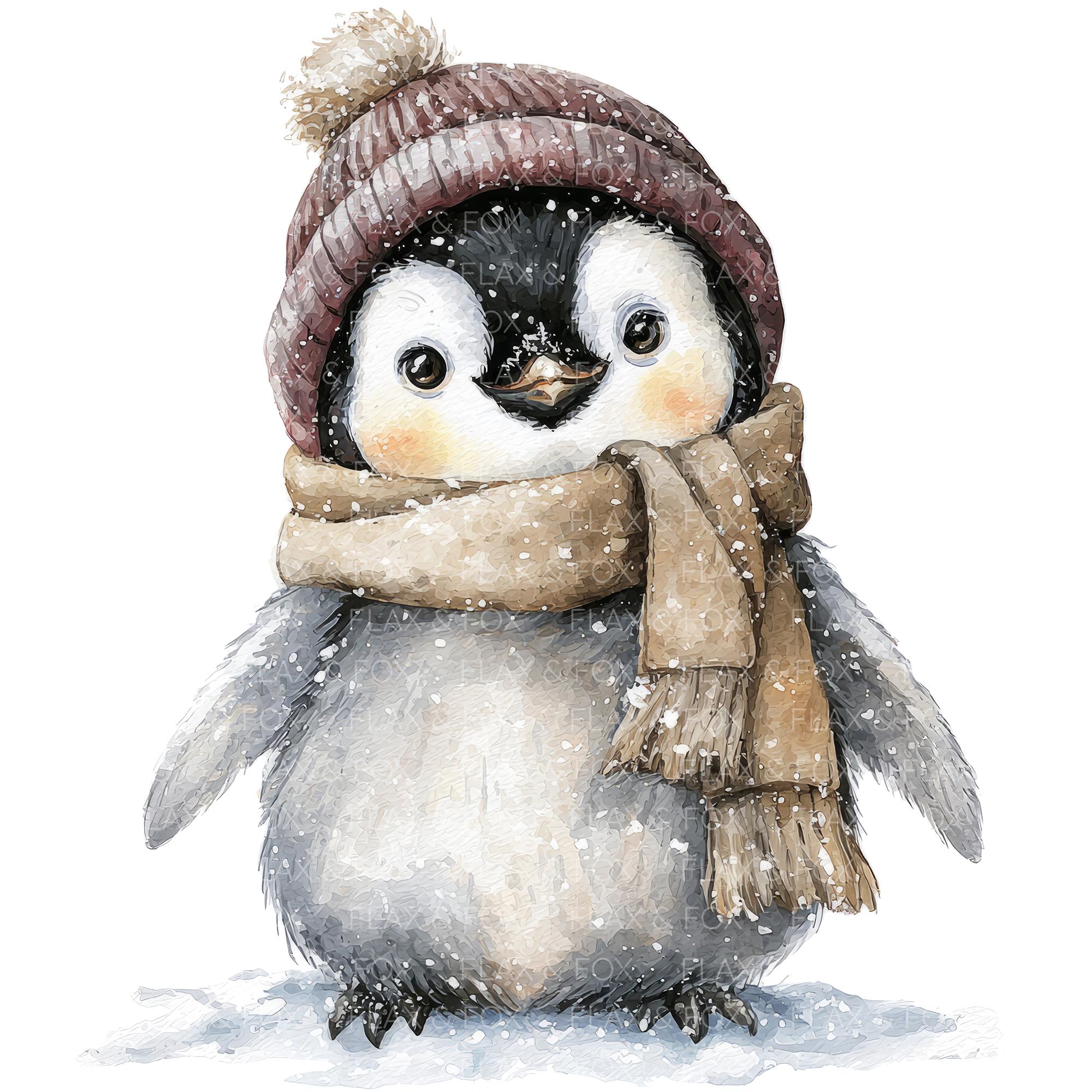 19 Cute Little Penguin Clipart L Baby Penguin L JPG Digital Download L ...