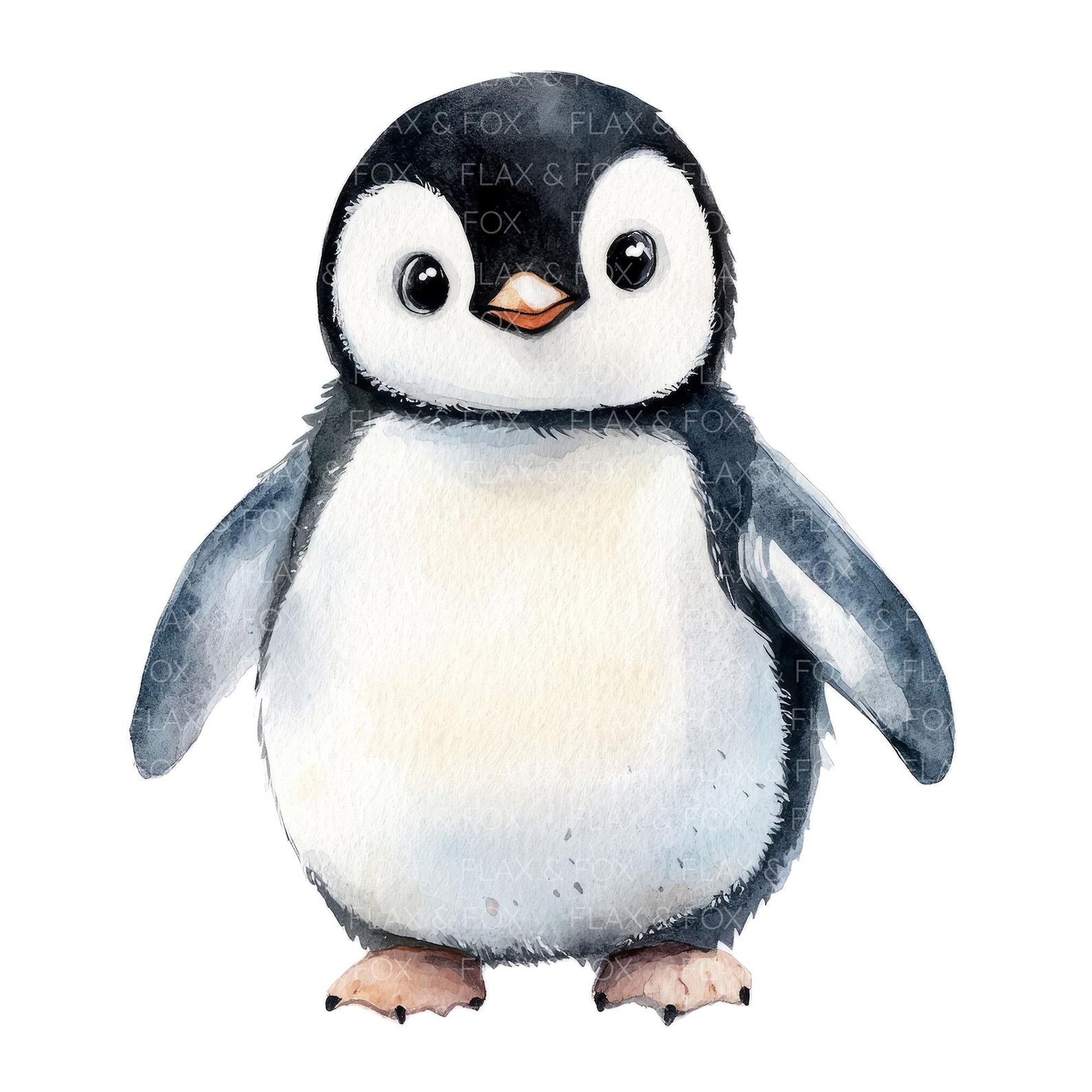12 Cute Little Penguin Clipart L Baby Penguin L JPG Digital Download L ...