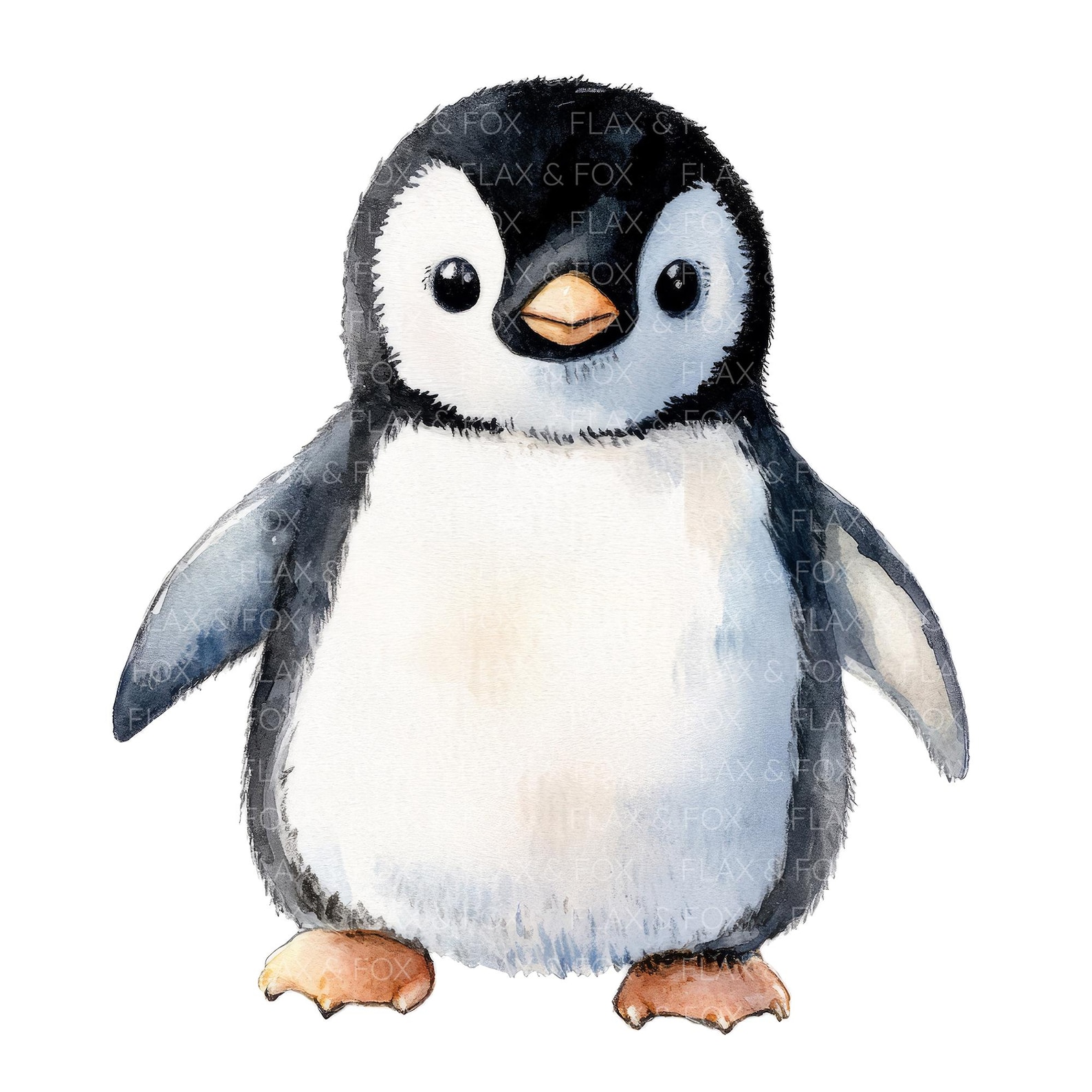 12 Cute Little Penguin Clipart L Baby Penguin L JPG Digital Download L ...