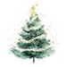 10 Christmas Tree Clipart L Evergreen Xmas Decor L JPG Digital Download ...