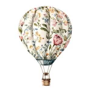 10 Boho Hot Air Balloon Clipart L Bohemian L JPG Digital Download L ...