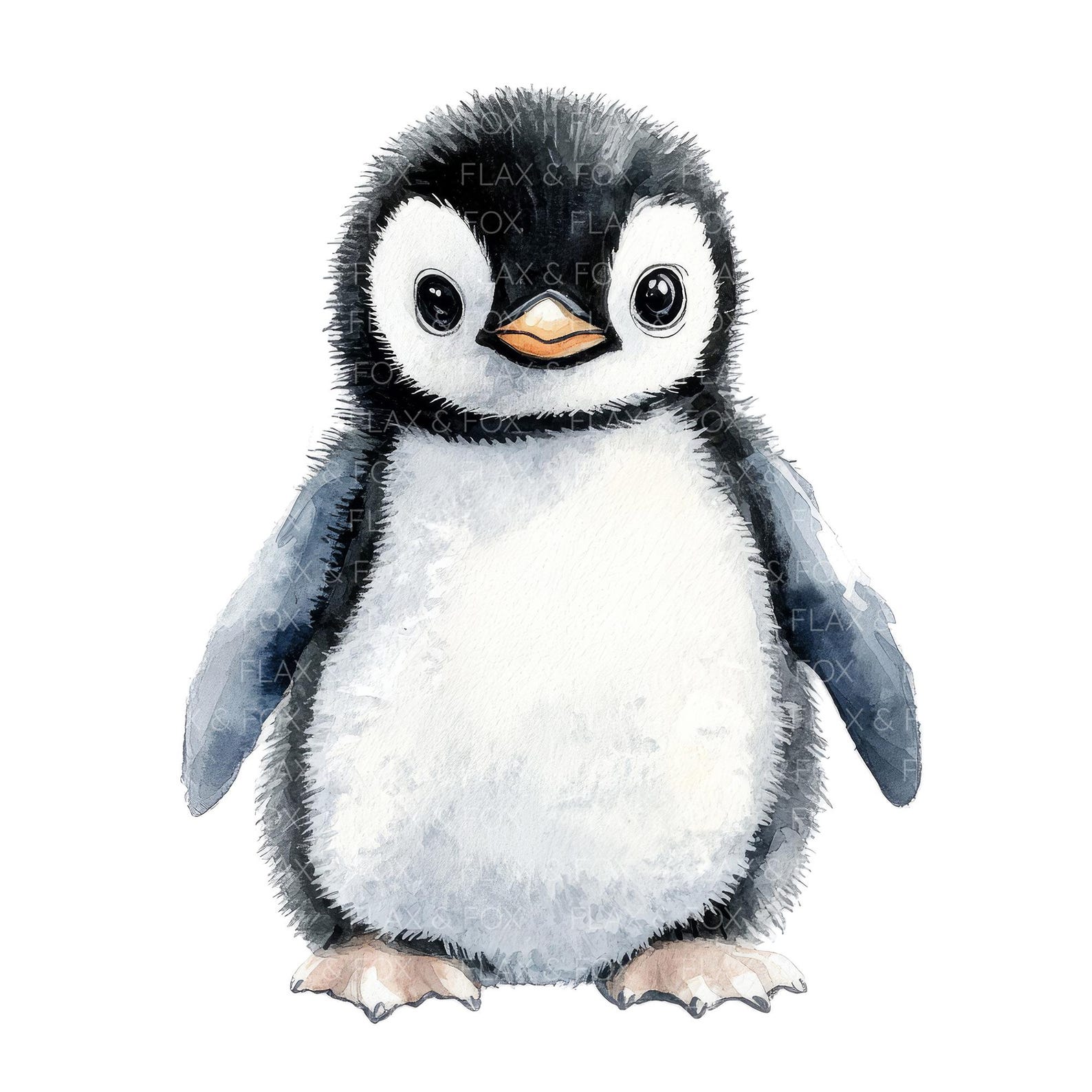 12 Cute Little Penguin Clipart L Baby Penguin L JPG Digital Download L ...