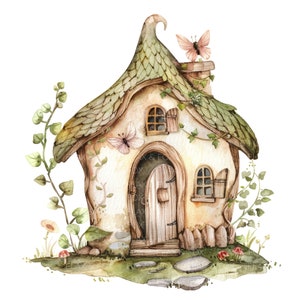 12 Forest Fairy House Clipart L Magical House L JPG Digital Download L ...