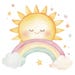 17 Cute Sun Over Rainbow Clipart L Baby Nursery L JPG Digital Download ...