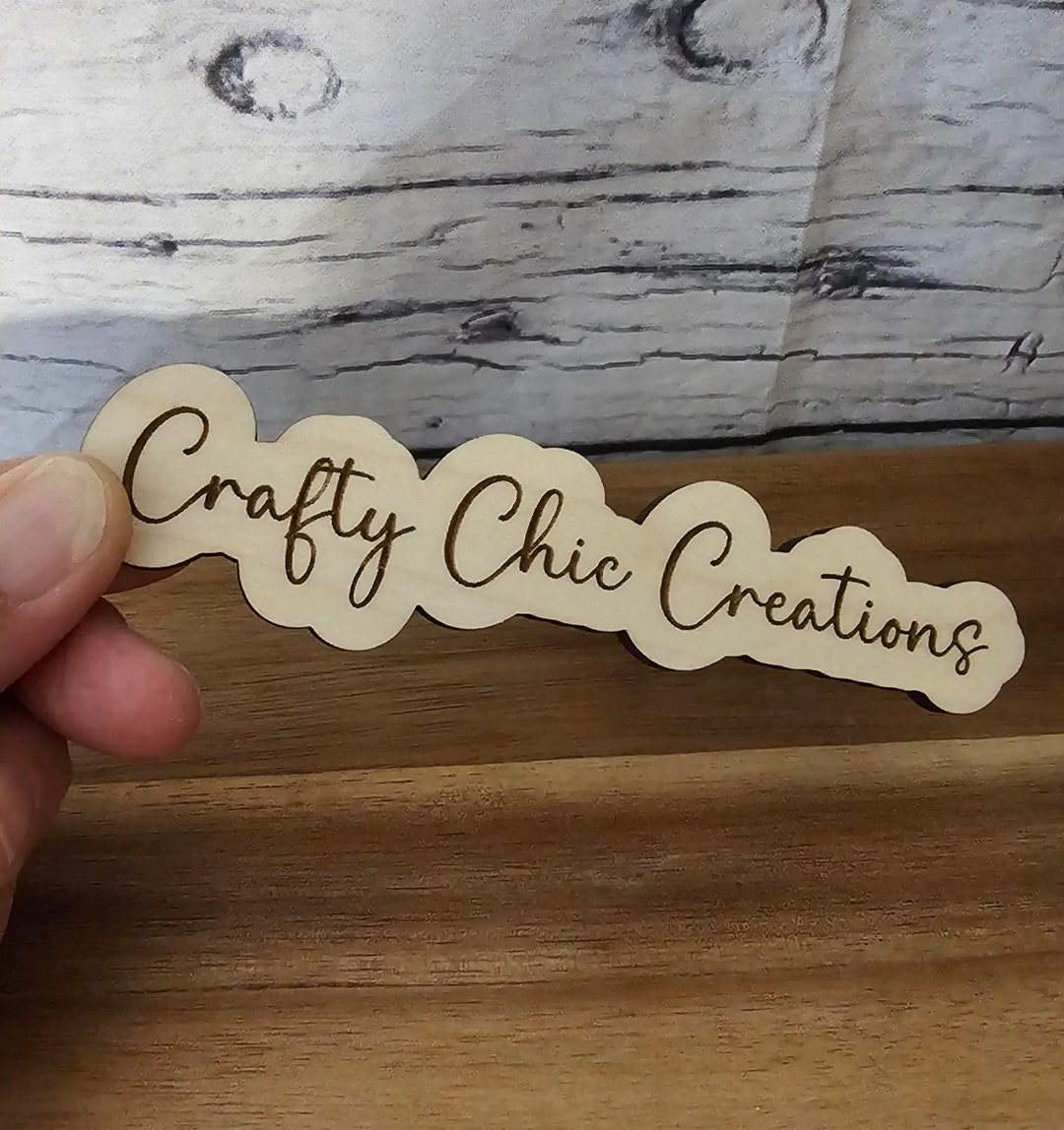 Watermark Business Tag on Wood - Etsy