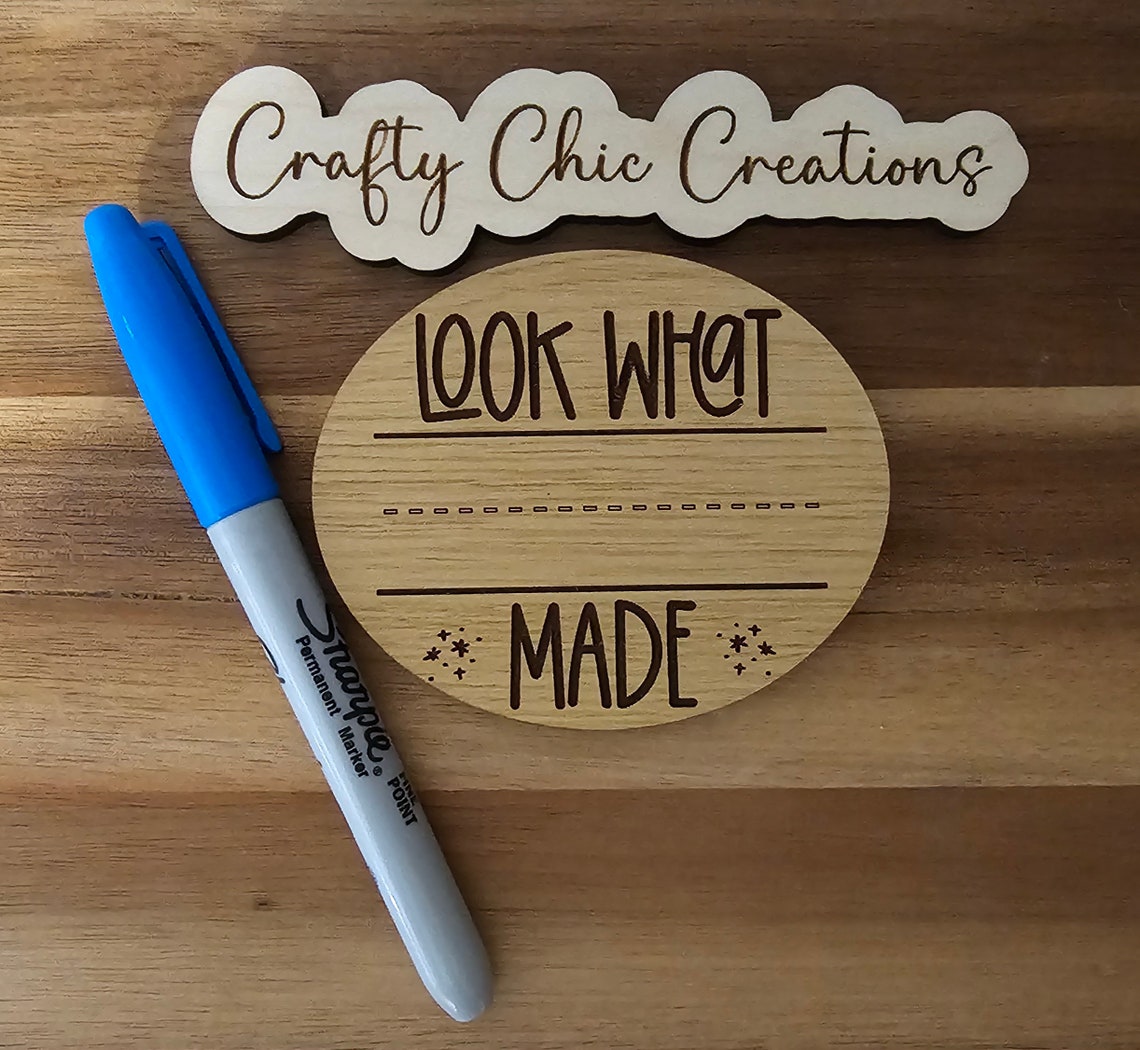 Look What I Made Magnet, Kids Art Work Magnet, Wood Magnet - Etsy