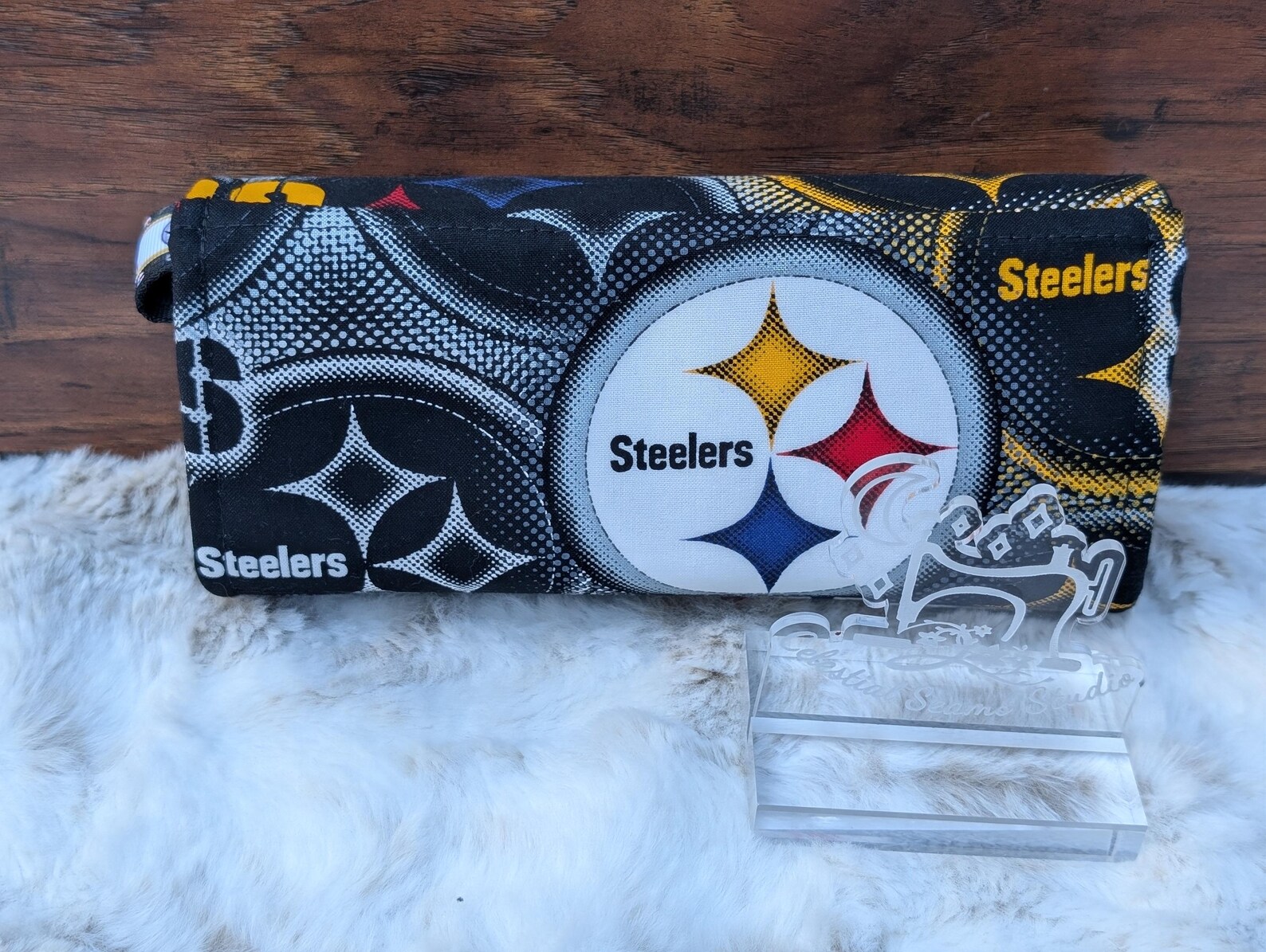 Handmade Pittsburgh Steelers Wristlet Wallet: NFL Football Clutch - Etsy