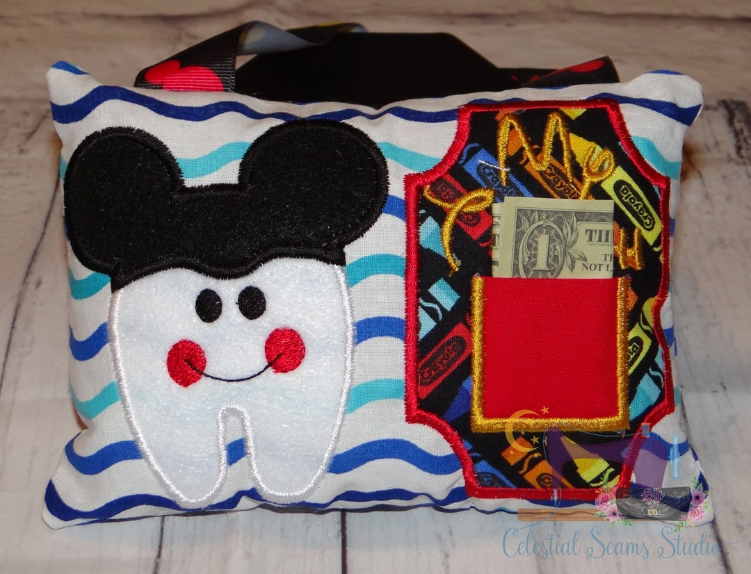Mickey Mouse, Disney, Mouse, Mickey, Tooth Fairy Pillow, Teeth, Pillow ...