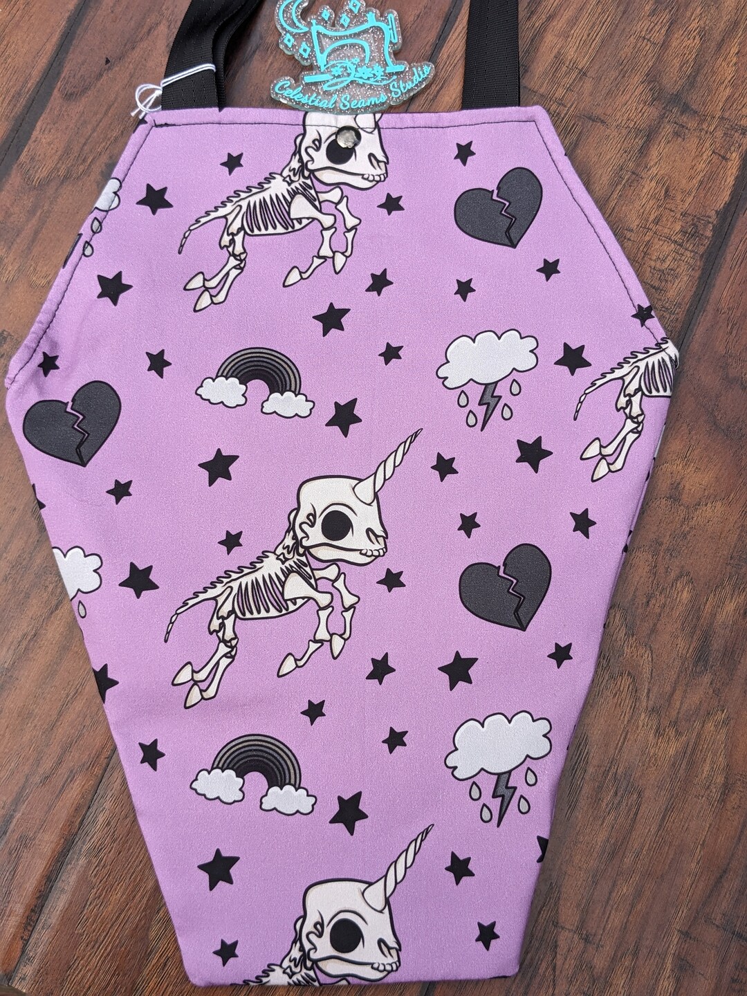 Coffin Tote Halloween Trick or Treat Bag Gothic Horror - Etsy