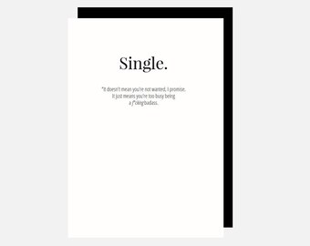Single friend card | Etsy
