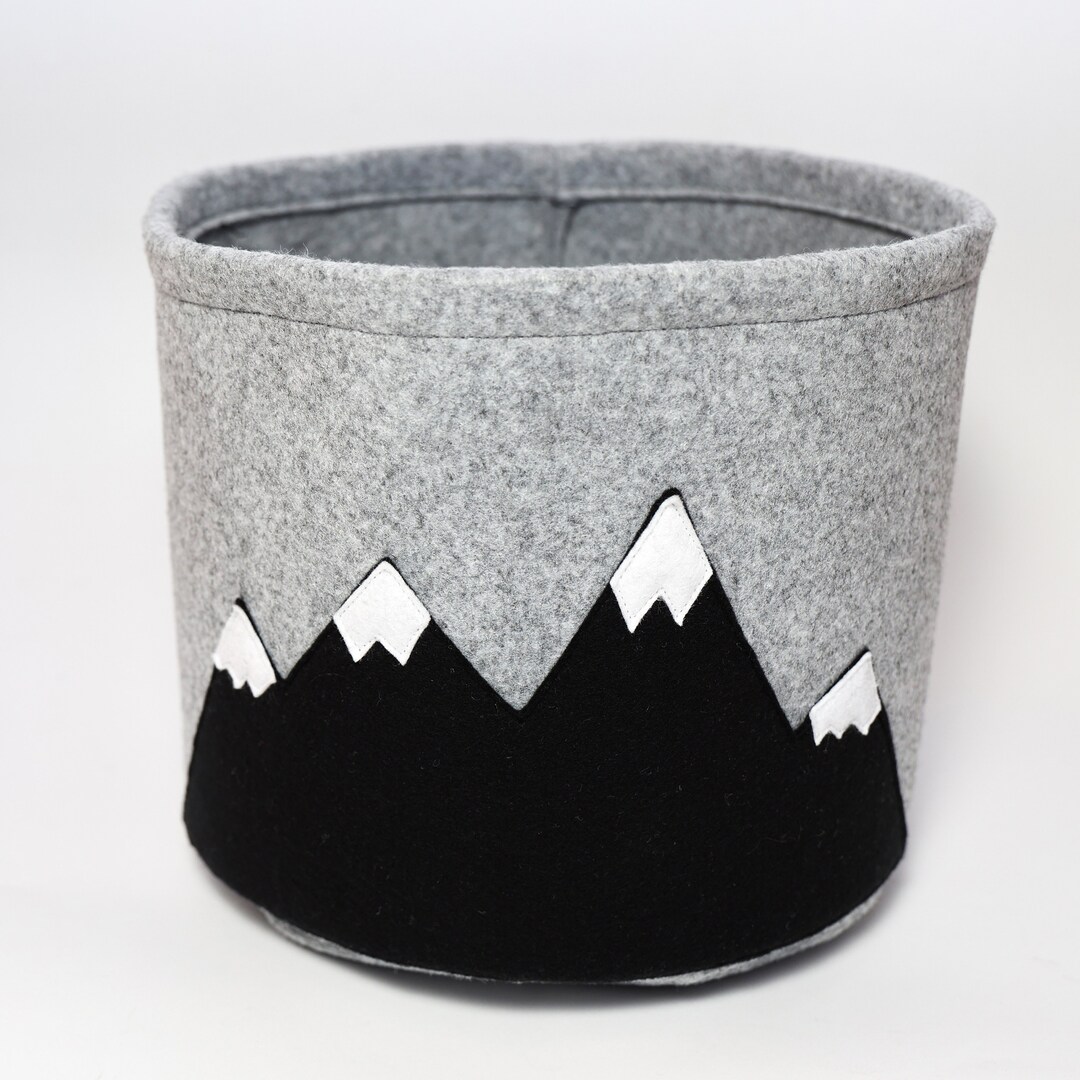 Felt Storage Box Felt Bin Round Storage Box Felt Basket Felt Bag ...