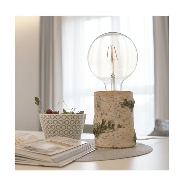 Birch Table Lamp - Etsy