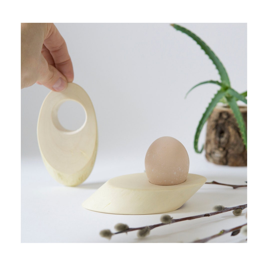Egg Holder Set of 2, Easter Table Decor, Rustic Decorations, Table ...