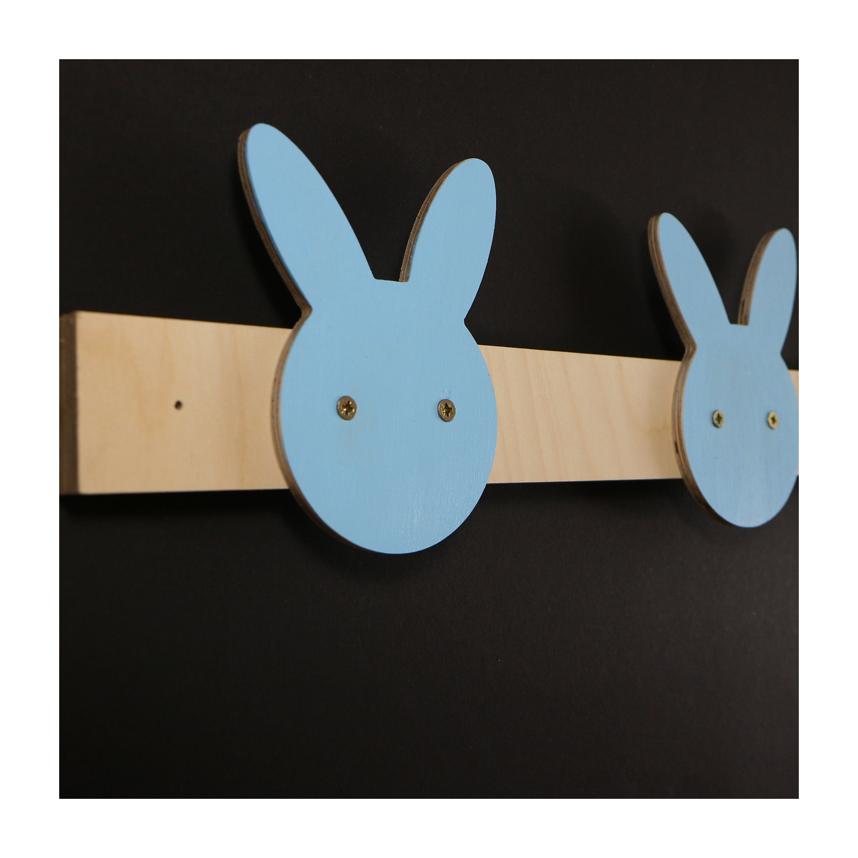 Plywood Bunny Rack Wall Coat Rack Wooden Toddler Room Decor | Etsy