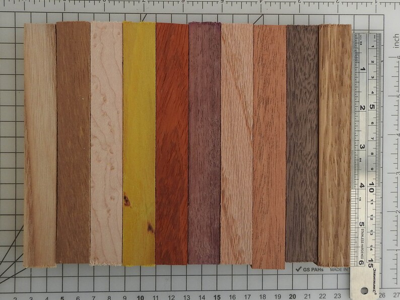 Mixed pack of 10 wood blanks for pen turning and small | Etsy