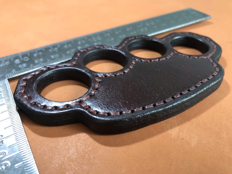 Leather Knuckles Knuckle Dusterbiker Knuckleduster Leather Etsy 