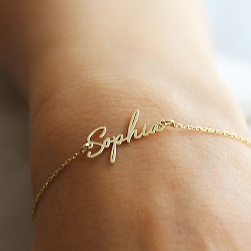 Personalized Letter Bracelet Custom Initial Bracelet - Etsy