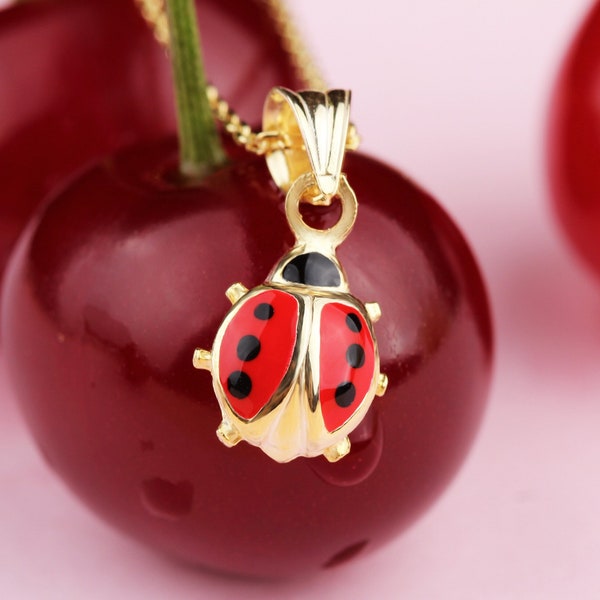 Ladybug Necklace - Etsy