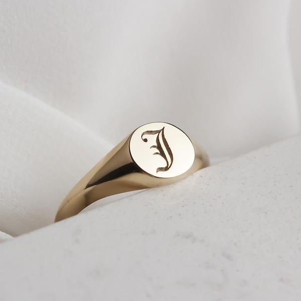 Initial Ring - Etsy