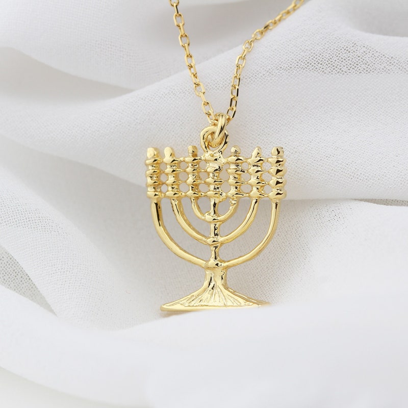 Menorah Cross Necklace - Etsy