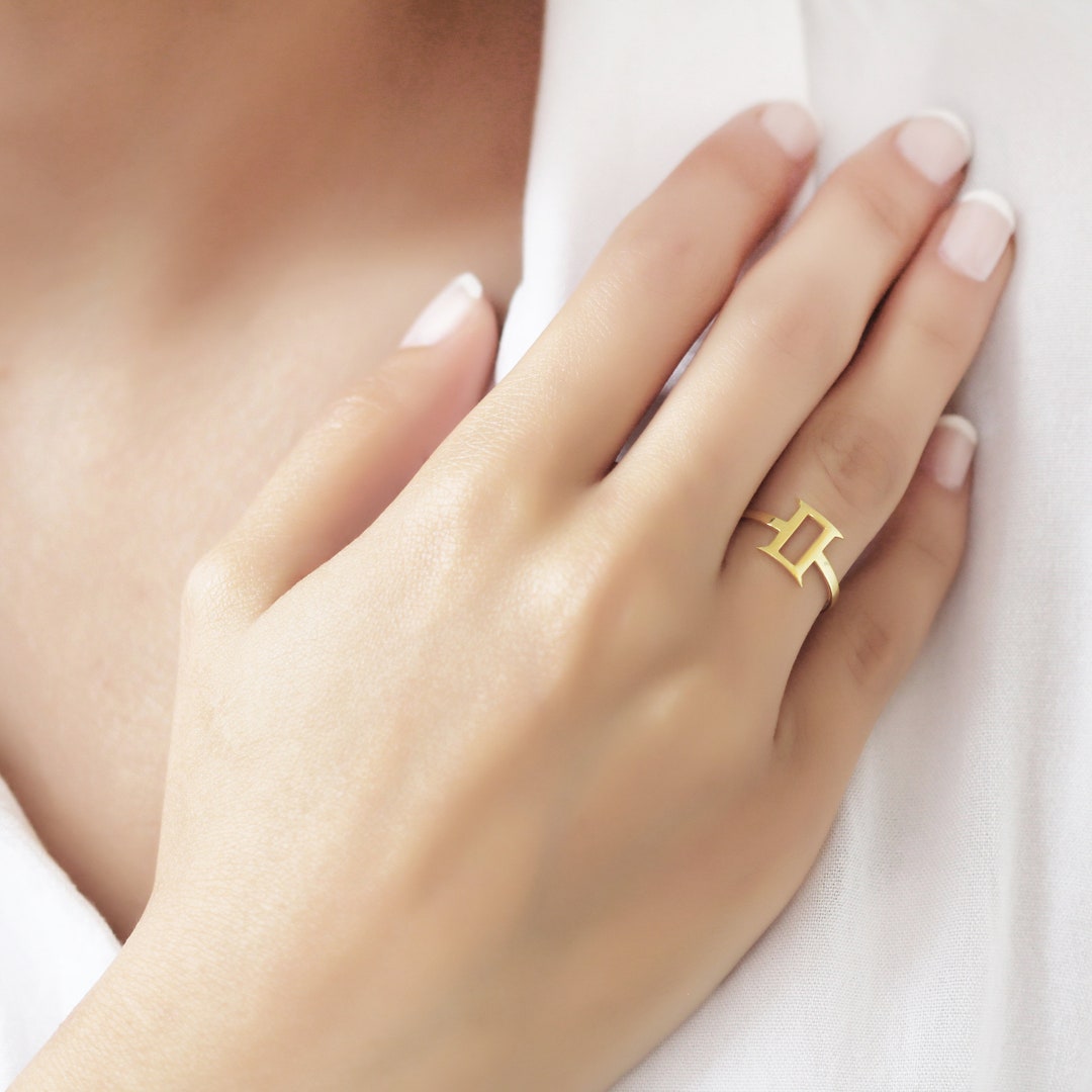 Zodiac Ring Horoscope Ring Silver Zodiac Ring Dainty - Etsy