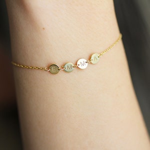 Personalized Initial Bracelet Custom Name Bracelet Silver - Etsy
