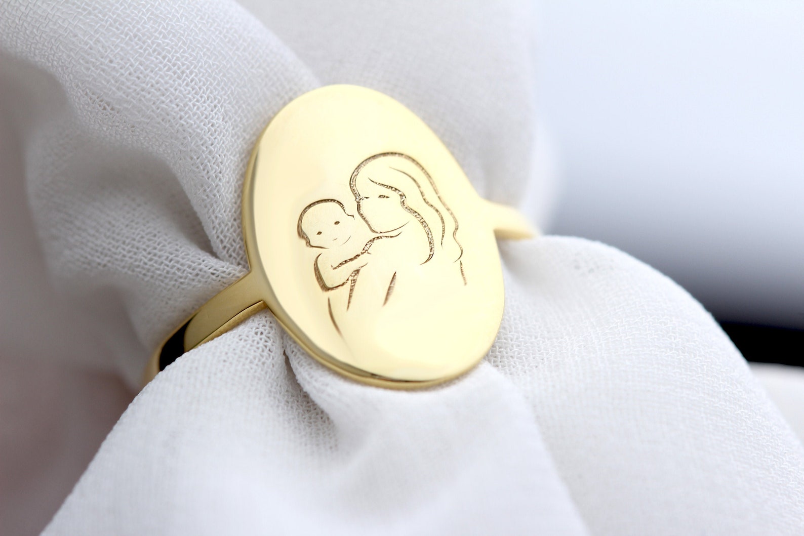 Mother and Baby Ring Silver Mama Ring Mom Ring Mama Ring - Etsy