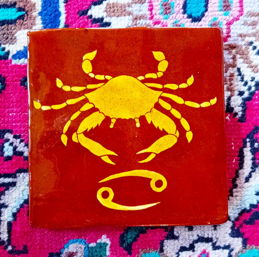 Hand Made Medieval Cancer Tile - Sign of the Zodiac - Etsy
