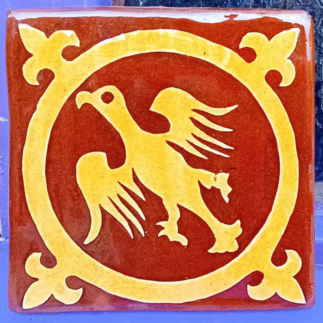 Hand Made Medieval Eagle Tile - Etsy