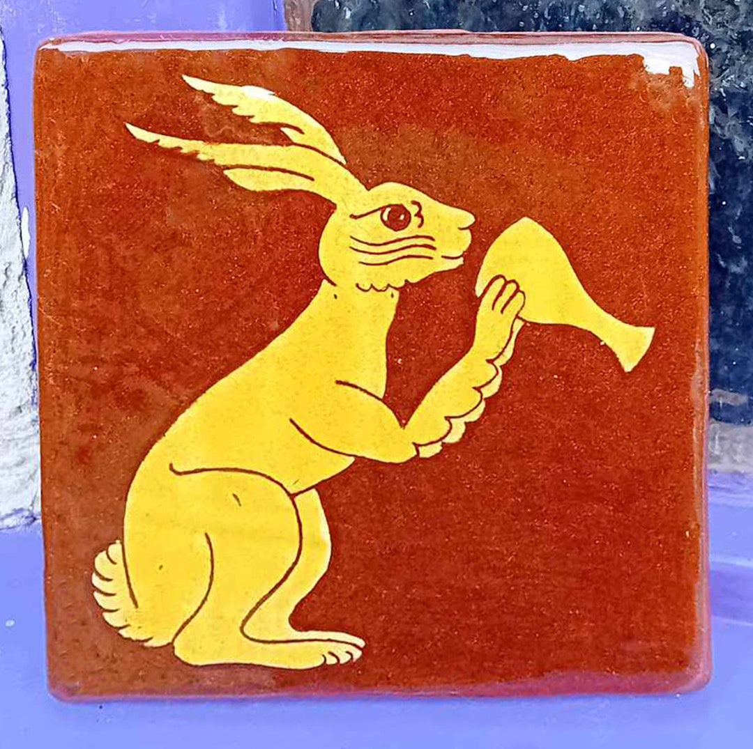Hand Made Medieval Drinking Hare or Rabbit Terracotta Tile - Etsy