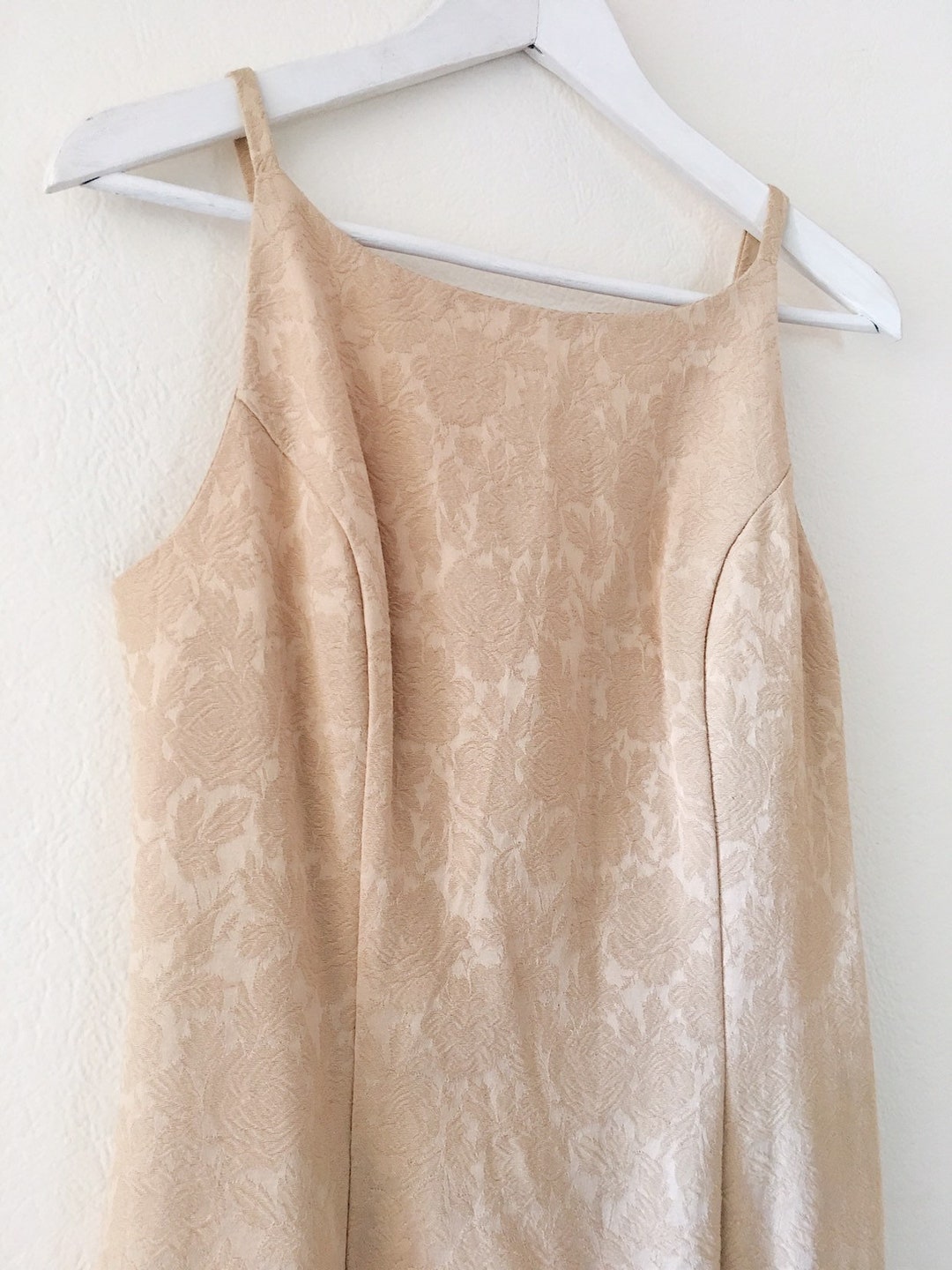 Cream Dress With Floral Pattern - Etsy