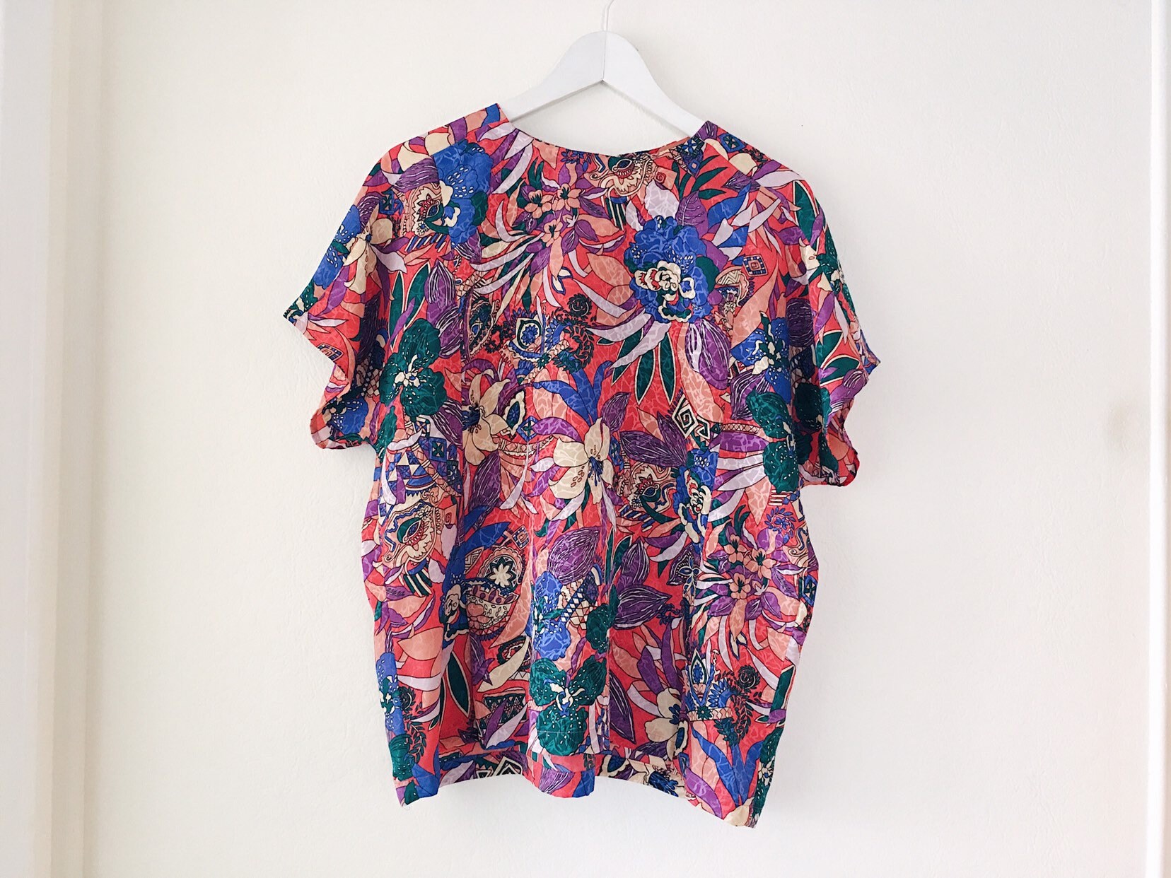 Retro 80s XL Oversized Top - Etsy