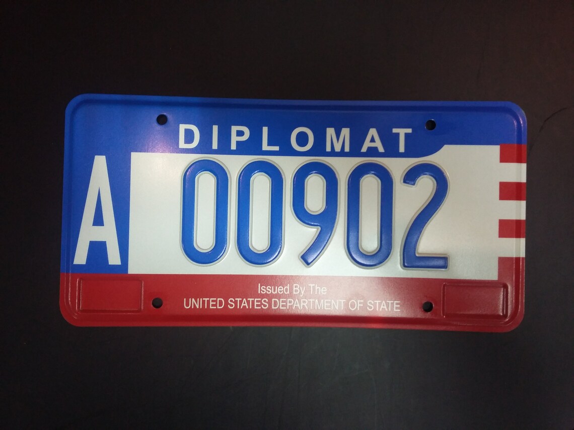 American Diplomatic Embossed License Plate. the Price is for 1 | Etsy